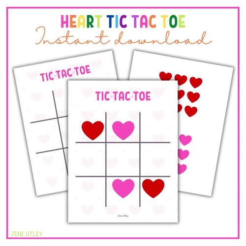 Valentine's Day Tic Tac Toe | Preschool Centers | Fine Motor Skills ...