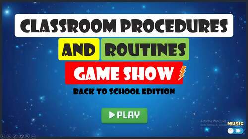 Editable Classroom Procedures Game Show PowerPoint (Macro-Enabled ...