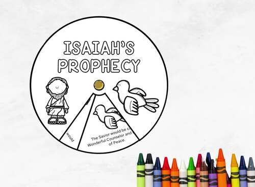 Isaiah's Prophecy, Christmas Bible Spinning Wheel Craft for Sunday School