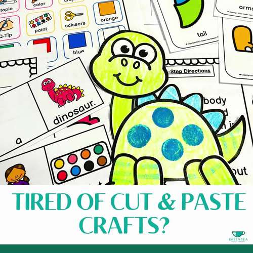 Dinosaur Craft Companion - Speech Therapy Craft & Themed Speech ...