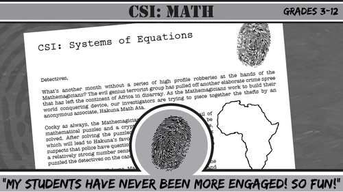 Area CSI Math Puzzles - Printable & Digital Geometry Review Game