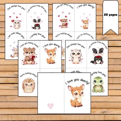 Print & Go Valentine's Day Cards by Keo's Creative Corner | TPT