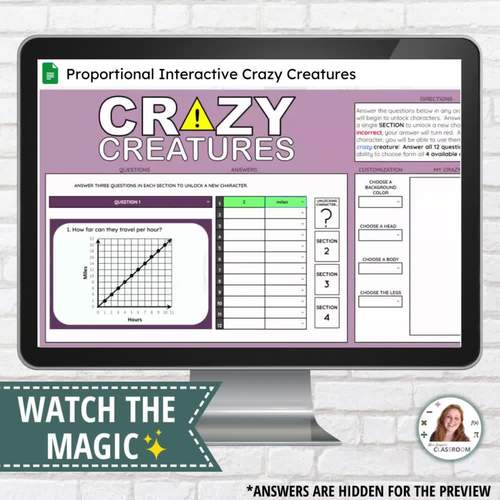 Proportional Relationships Word Problems Winter Math Activity | TPT