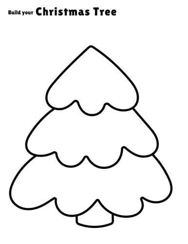 Build a Christmas Tree Craft & Coloring Activity | Cut, Paste, & Decorate