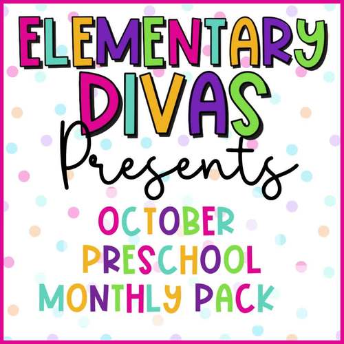 OCTOBER FALL Preschool NO PREP Worksheet Packet (Pre-K) by Elementary Divas