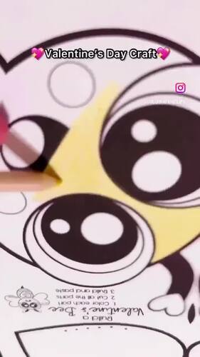 Valentine's Day Bee Craft | Bee mine February Activities | Bulletin Board