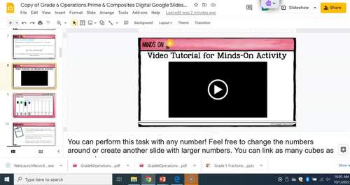 Grade 6 Operations Prime and Composite Numbers 2020 Ontario Math ...