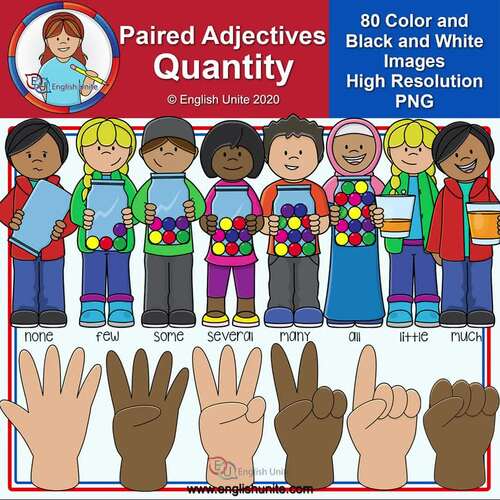 Adjectives Clip Art Bundle – 416 Educational Images by English Unite ...