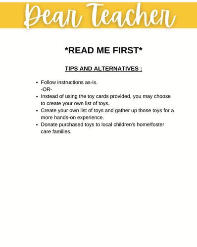 Child Development Through Play TOY TOSS-UP FCS, FACS Activity and Project