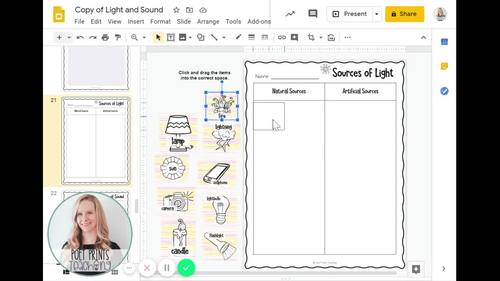 Light and Sound Unit | Science Lessons and Reading by Poet Prints Teaching