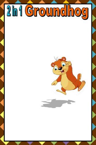 SCRATTLE MATH and LITERACY CENTER Groundhog Day Edition Differentiated