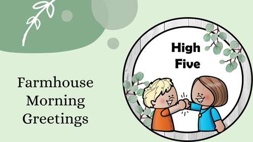 Farmhouse Morning Greeting Choices by Ryse And Teach | TPT