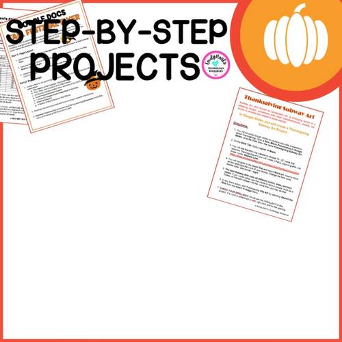 FALL COMPUTER APPLICATIONS BUNDLE: 15 Autumn Themed Projects For GOOGLE