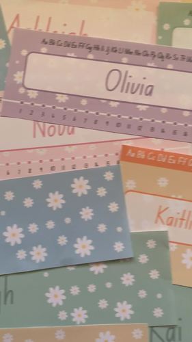 DAISY Desk Name Plates | EDITABLE by Miss Law | TPT