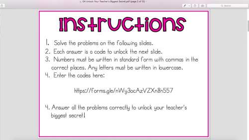 Teacher Baby and Pregnancy Announcement for the Classroom Grade 4