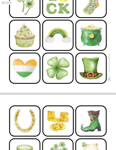 St. Patrick’s Day Memory Match Activity by Little Rainbow School House