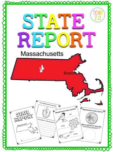 Massachusetts State Research Report by TCHR Two Point 0 | TpT
