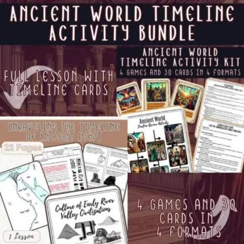 Ancient World Timeline Lesson, Games, and Activity BUNDLE | TPT