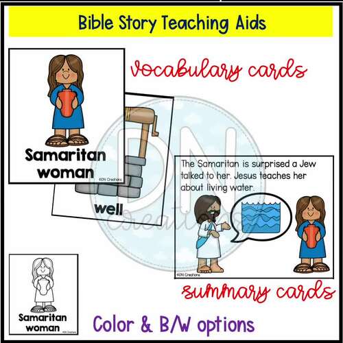Jesus and the Samaritan Woman Bible Mini Bundle l Miracles of Jesus Unit
