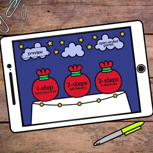 Christmas Following Directions Boom Cards by Play and Learn Resources
