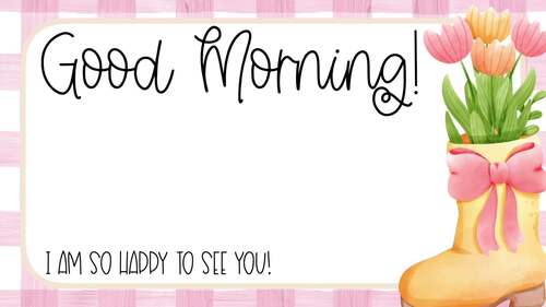 Spring Google Slides Theme - Daily Agenda Morning Meeting Powerpoint