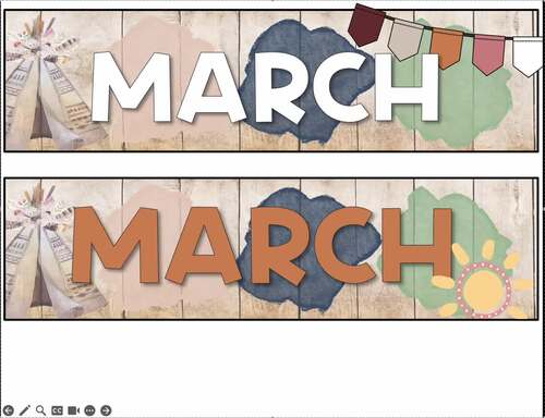 Rustic Tribal Classroom Theme Editable Calendar Themed Set Back to ...