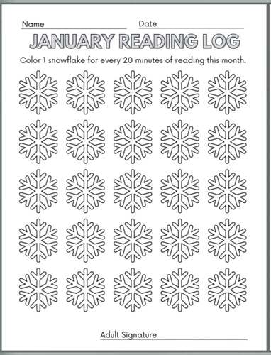 Color My Reading Adventure | Yearlong Printable Book Logs & Reading ...