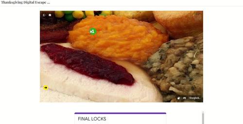 Thanksgiving DIGITAL ESCAPE ROOM for Google Drive® | Distance Learning