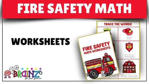Fire Safety Math Worksheets | Counting, Graphing & Addition Activities ...