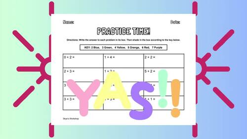 Practice Time Basic Addition and Subtraction Facts BUNDLE by Skye's ...