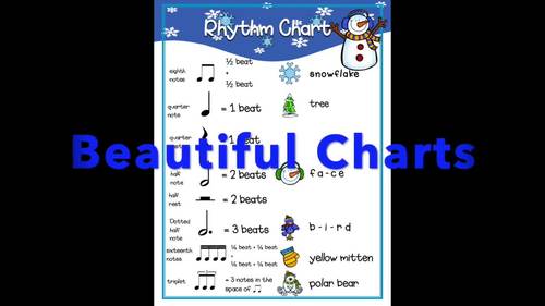 Winter Music Center Theory note value Worksheets - Winter Music Sub Plans