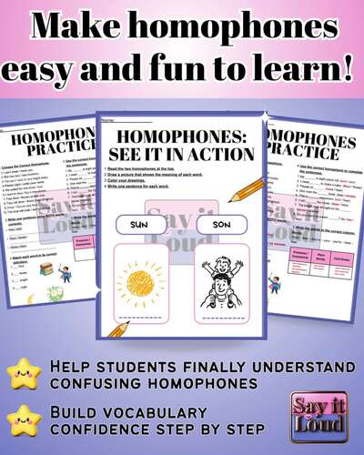 Homophones Worksheets | ESL Homophones Activities | Printable Grammar ...