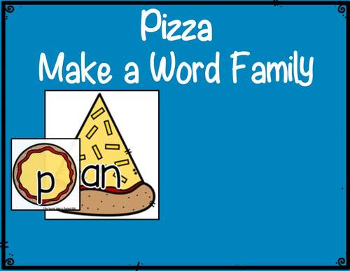 Pizza Themed Make A Short Vowel Word Family Center | TPT