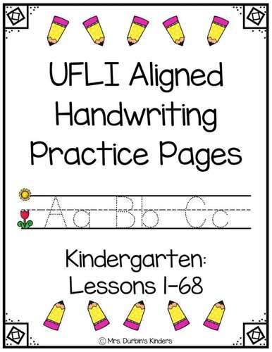 UFLI Aligned Handwriting Practice: The Full Kindergarten Set | TPT