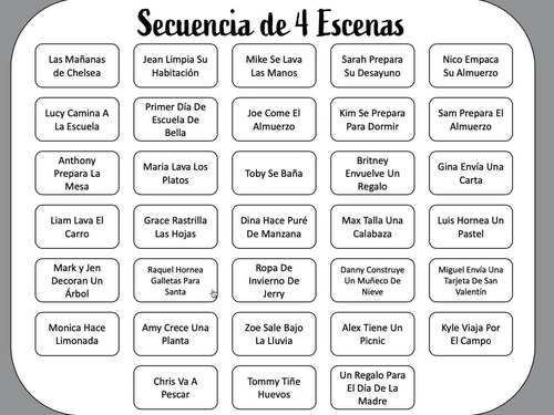 EDUCACÍON A DISTANCIA- Secuencia de 4 Escenas by Creative Bilingual SLP