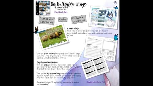 Sentence Writing Grade 1 Weeks 21 to 30 Term 3 by On Butterfly Wings