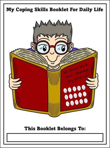 18 PG COLOR COPING SKILLS WORK BOOK - ALL ABOUT ME AND HOW I MANAGE ...