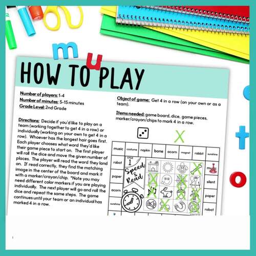 K-2 Fluency Word Strips & Phonic Games Bundle | EL Skills Block Center ...