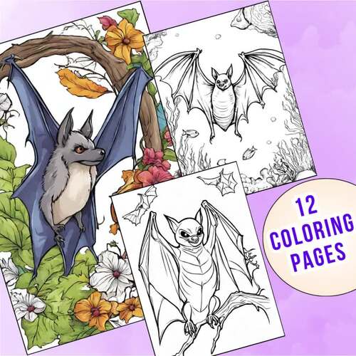 12 Bewitching Bat Coloring Pages That Will Make Your Child's Day
