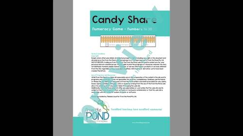 Candy Share Division Game: Equal Groups Math Center Activity by From ...
