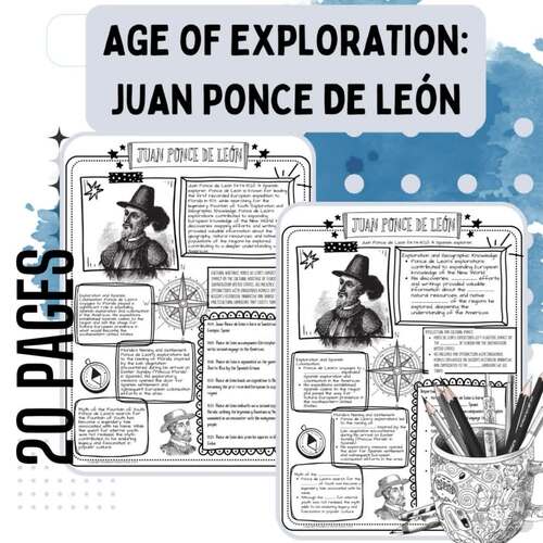 Age of Exploration: Ponce de León (Notes, Reading, Activities) | TPT