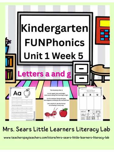 FUNPhonics Kindergarten Unit 1 Lesson 5 | TPT