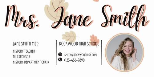 Customizable Fall Animated Email Signature Bundle | 6 Email Signature ...