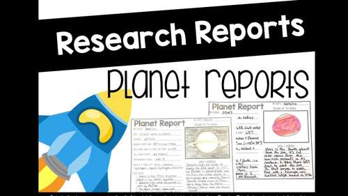 Planet and Space Research Reports by Natalie Kay | TPT