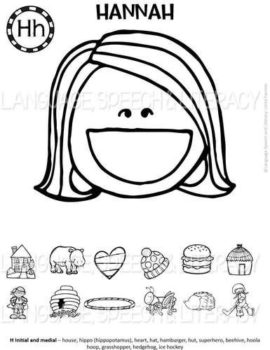 No Prep Articulation of the H Sound Scenes by Language Speech and Literacy