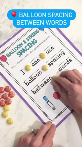 I Can Space Words and Letters - Balloon and String Spacing ...