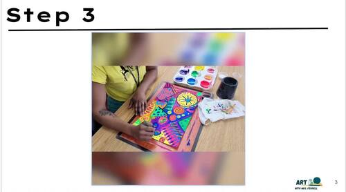 Non-Objective Art Lesson | Google Slides + PDF | Demo Videos | Handouts