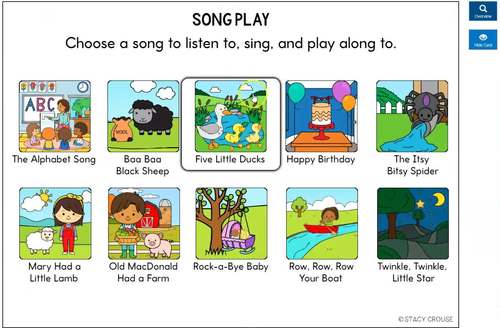 Auditory Discrimination Music Songs Activity Boom™ Cards LSLS AVT ...