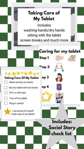 Taking Care of My Tablet Bundle by Toolbox for Little Humans | TPT