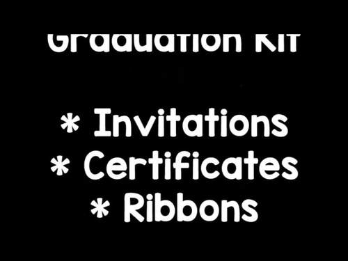 Kindergarten and Prep Emoji Graduation Certificates, Invitations & Ribbons